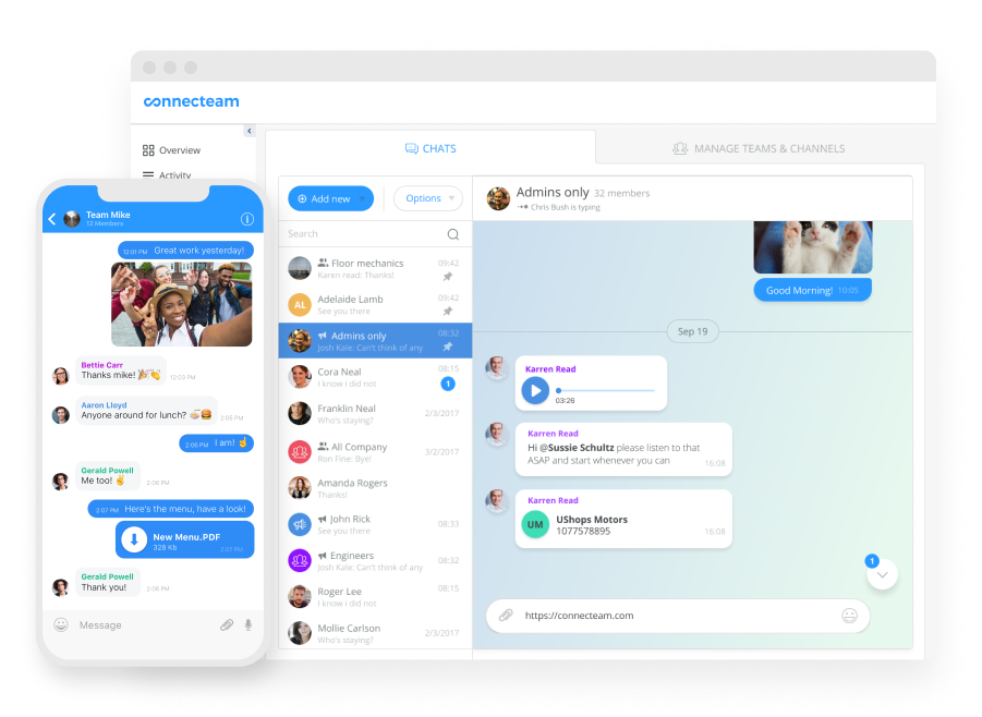 World's Best Employee Team Chat App - Connecteam