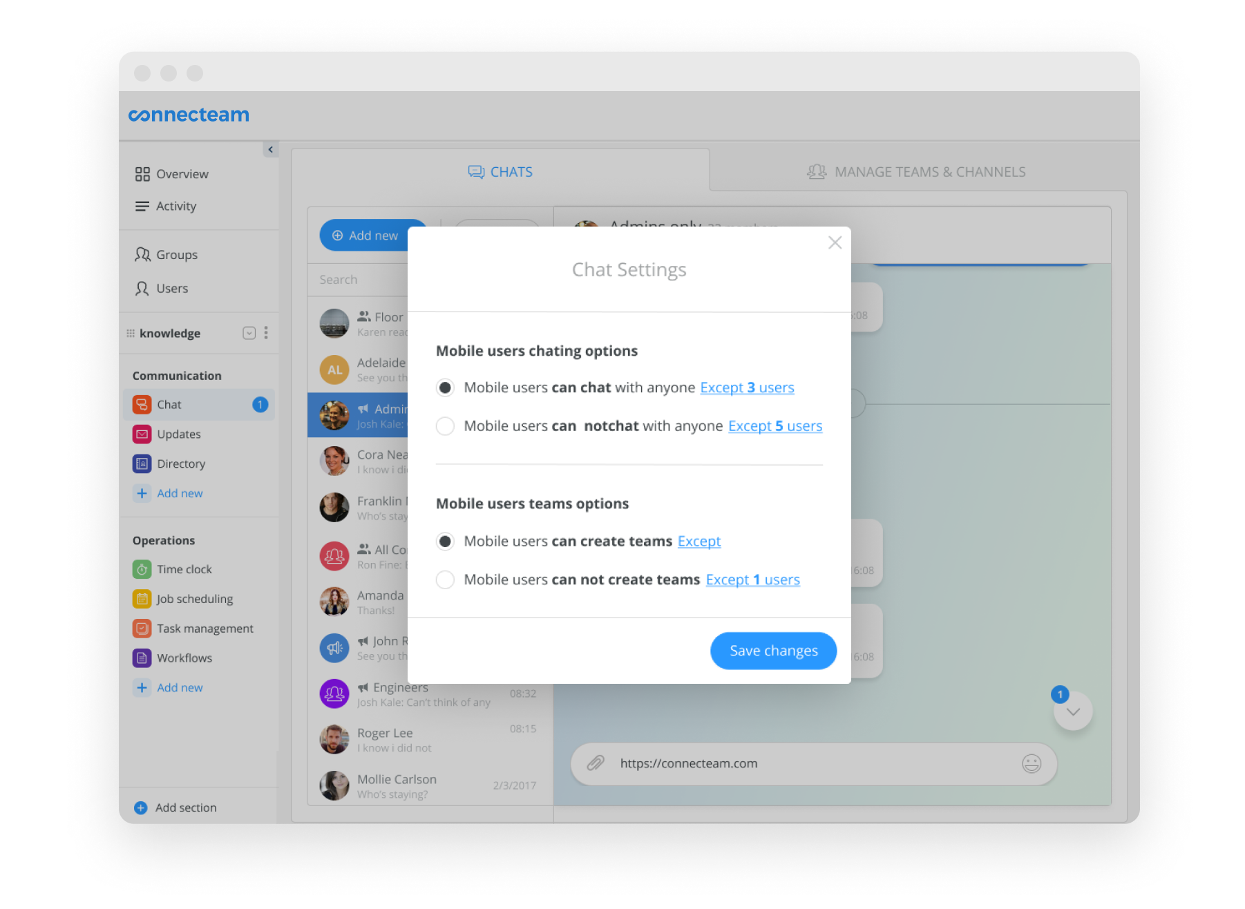 World's Best Employee Team Chat App - Connecteam