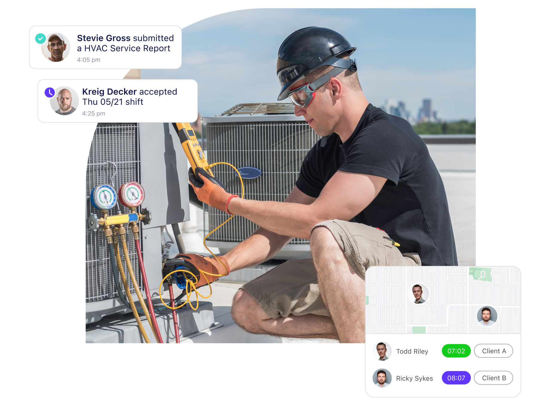 HVAC Business Service Software & Mobile App - Try it 100% Free | Connecteam
