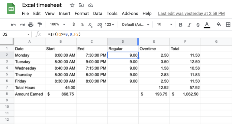 How To Create Timesheets In Excel Connecteam
