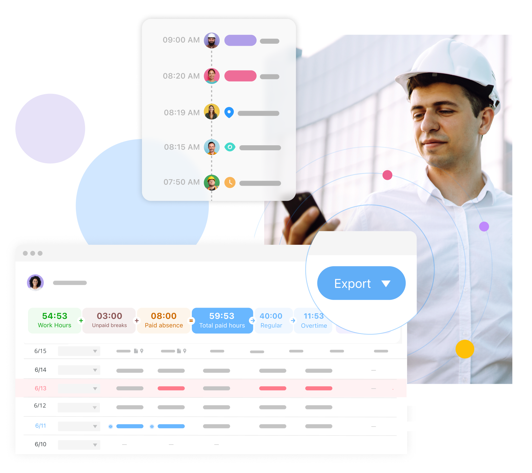 Employee Timesheet App - Try it 100% Free | Connecteam