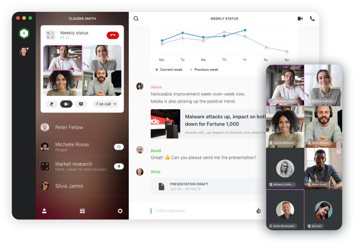 Top 17 Work & Business Group Chat Apps [Jan '22] | Connecteam
