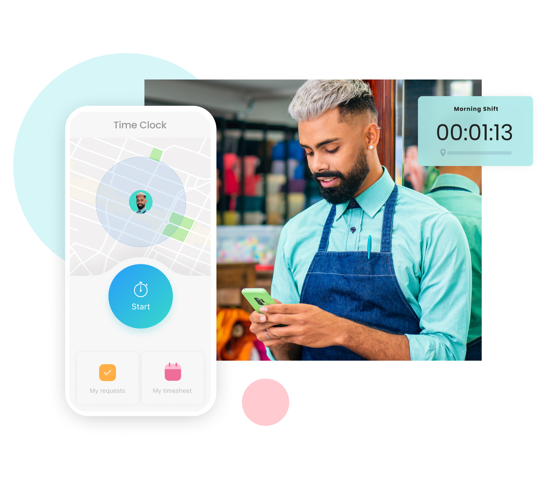 Time Clocks to Reduce Labor Costs - Try it 100% Free | Connecteam