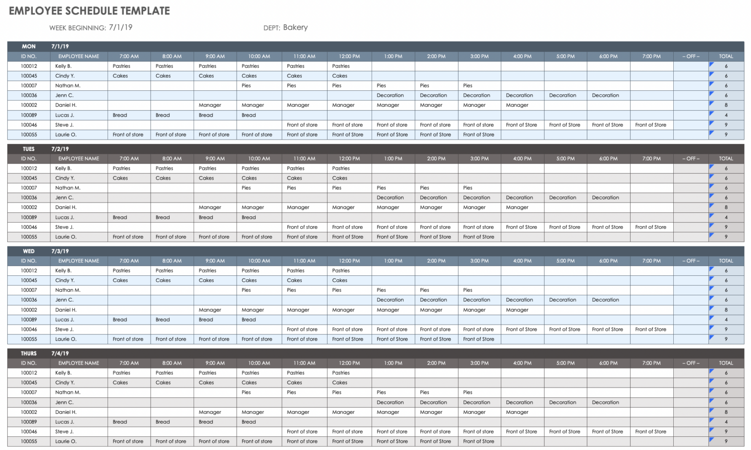 Employee Scheduling Templates (5 Templates & 1 Better Option)