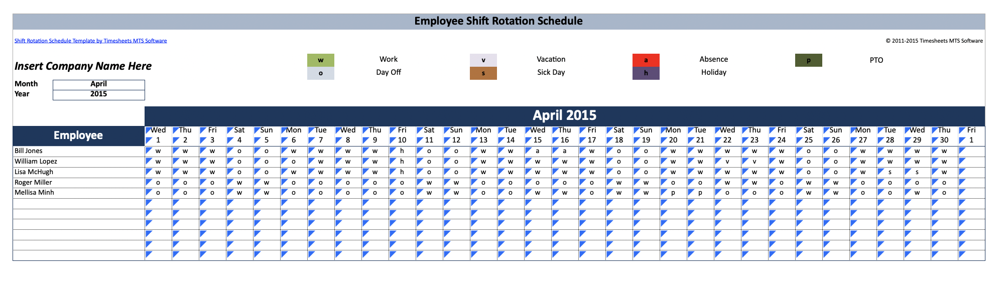 Employee Scheduling Templates (5 Templates & 1 Better Option)