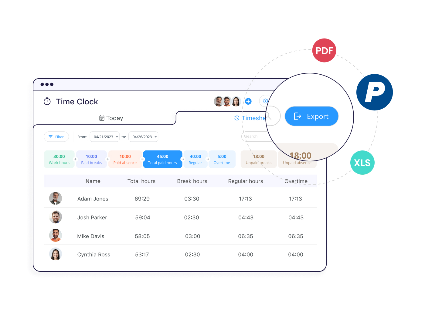 Connecteam Time Tracker & Timesheet integration for Paychex Flex