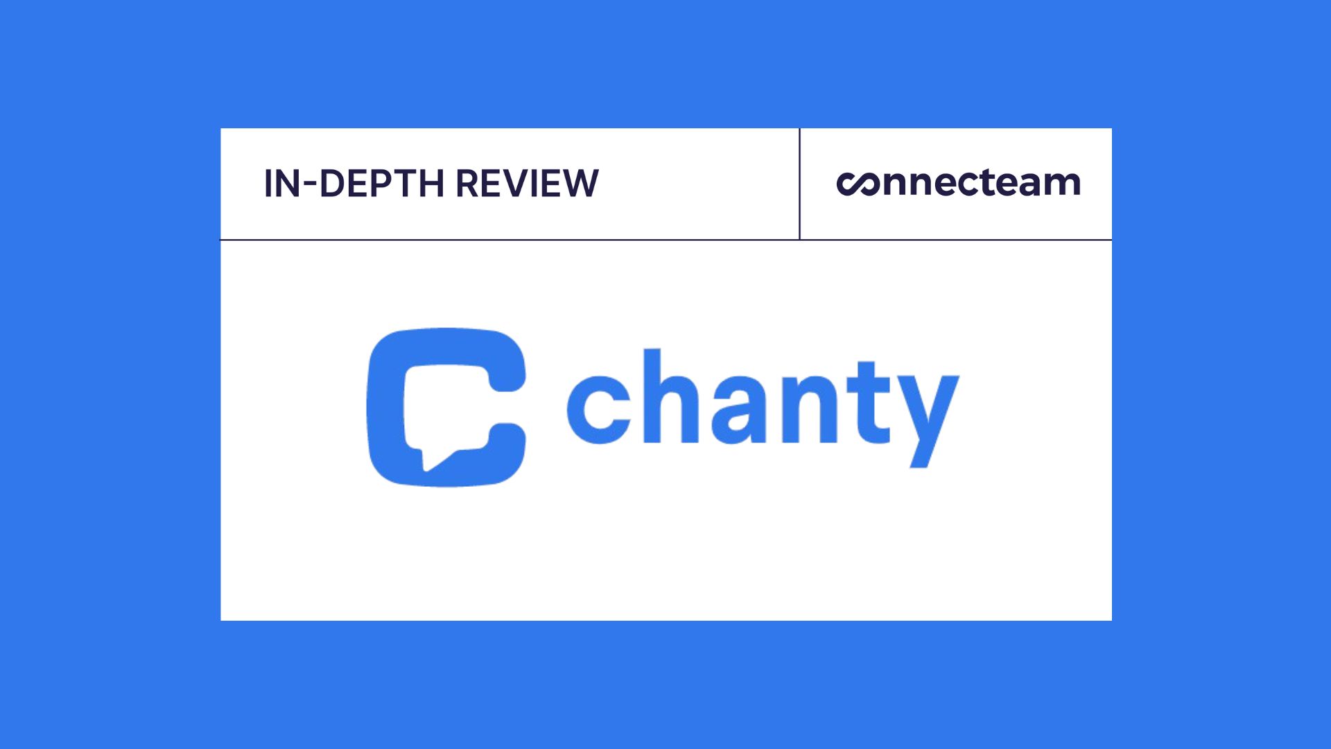 Honest Chanty Review 2025: Pros, Cons, Features & Pricing | Connecteam