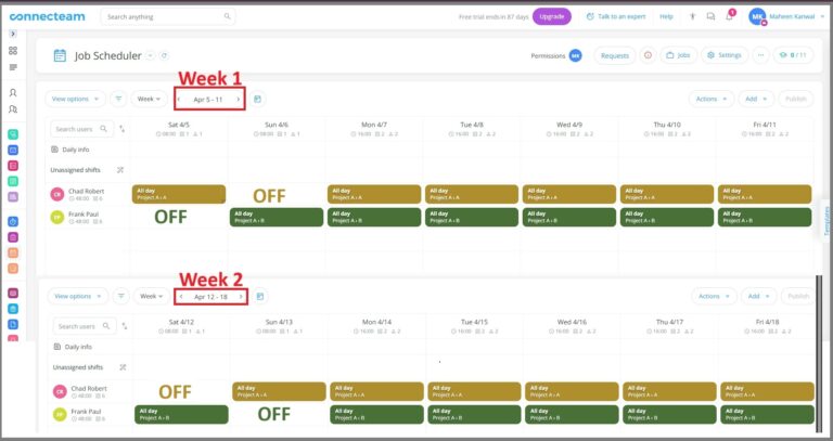 How to Create a Rotating Weekend Schedule: Examples & Tips